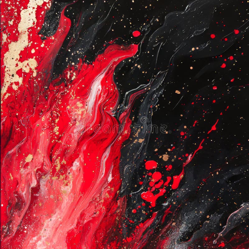 Black and Red Swirls Create a Dynamic and Striking Visual Effect in ...