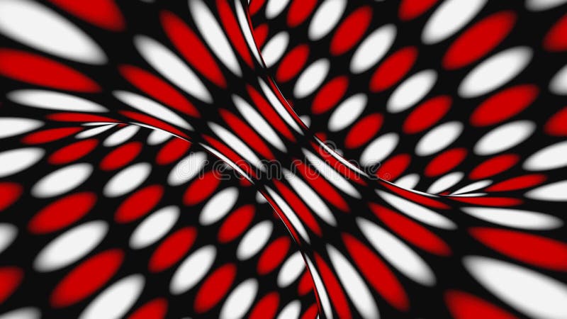 Black, Red and White Psychedelic Optical Illusion. Abstract Hypnotic ...