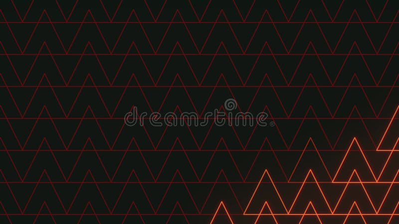 Black and Red Zigzag Triangle Pattern with Tiling Effect Stock Footage ...