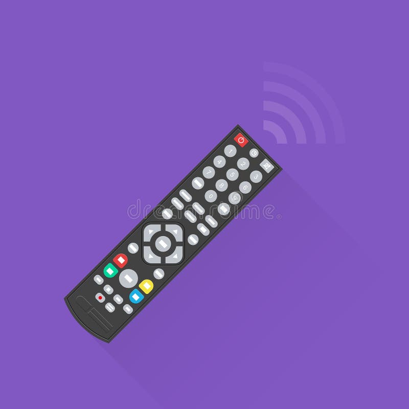 Black Remote Control Isolated Vector Icon. Simple Element Illustration ...