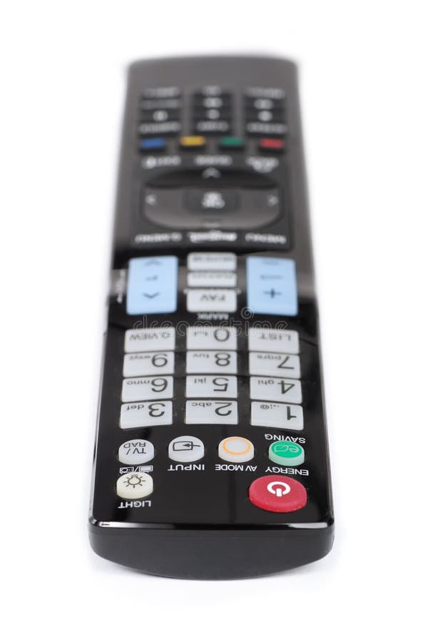 Modern LCD TV Remote Control Stock Photo - Image of keypad, center ...
