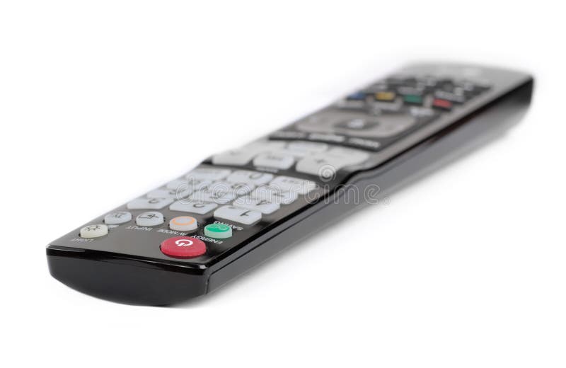 Modern LCD TV Remote Control Stock Photo - Image of keypad, center ...