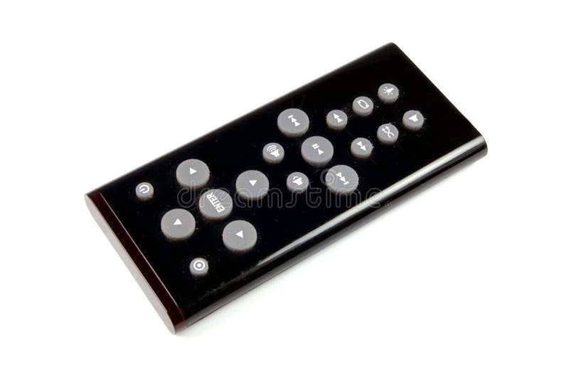 Black Remote Control stock image. Image of isolated, record - 5853145
