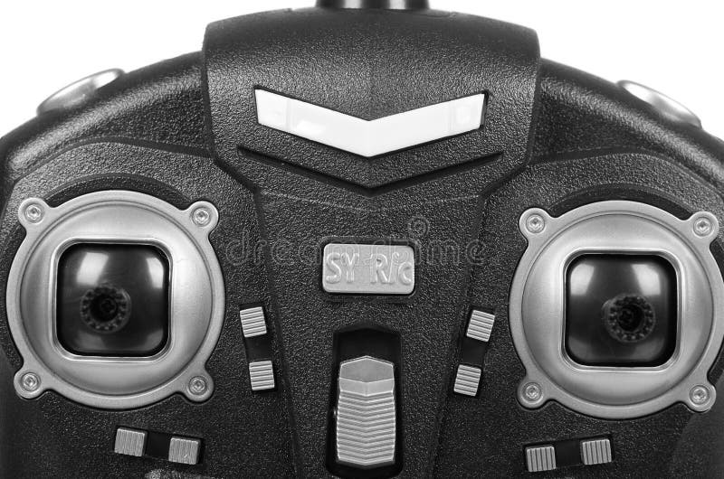 Black Remote Control for Drone, RC with Antenna Stock Image - Image of ...