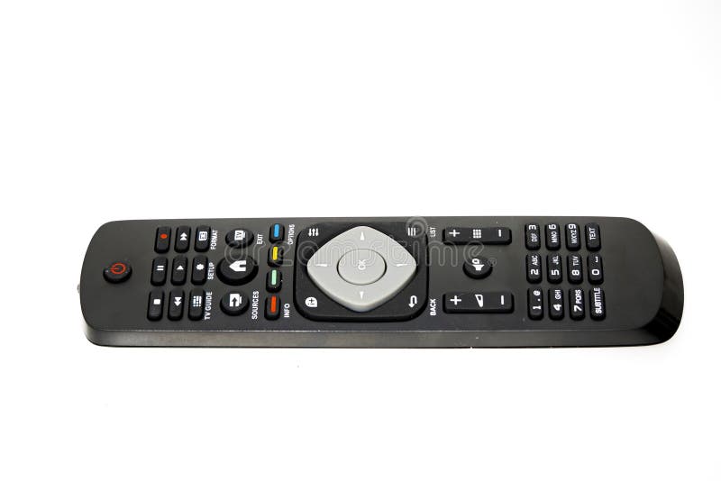Remote Control Electronic Devices Displayed White Background Stock ...