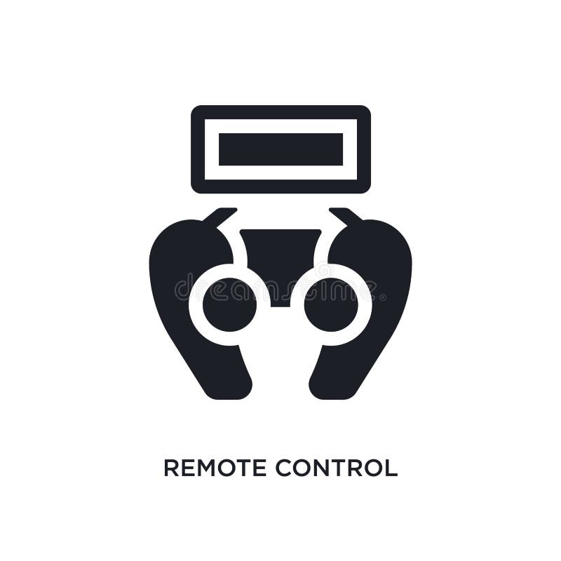 Black Remote Control Isolated Vector Icon. Simple Element Illustration ...