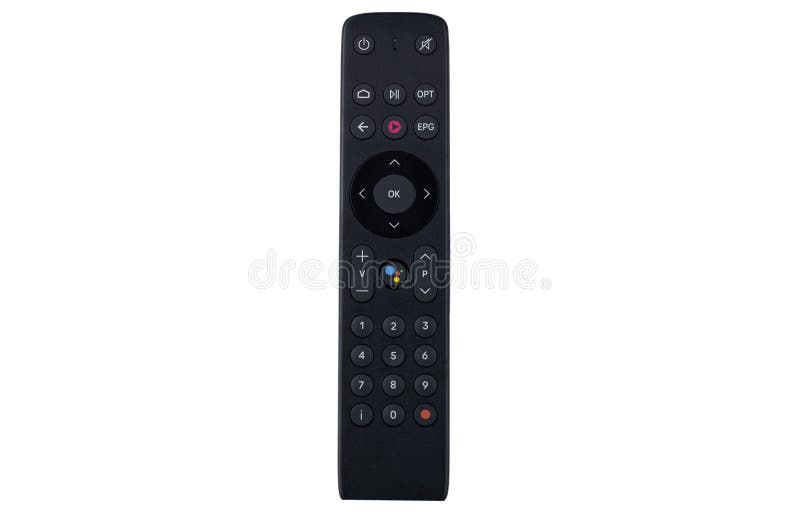 Black Remote Control with Number Pad and Directional Buttons. Ideal for ...