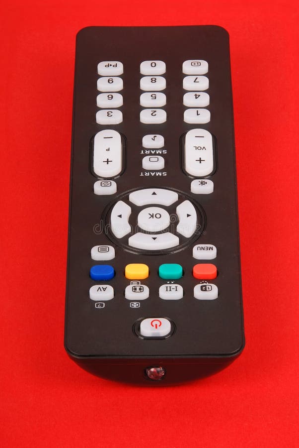 Black Remote Control for TV Stock Image - Image of click, digital ...