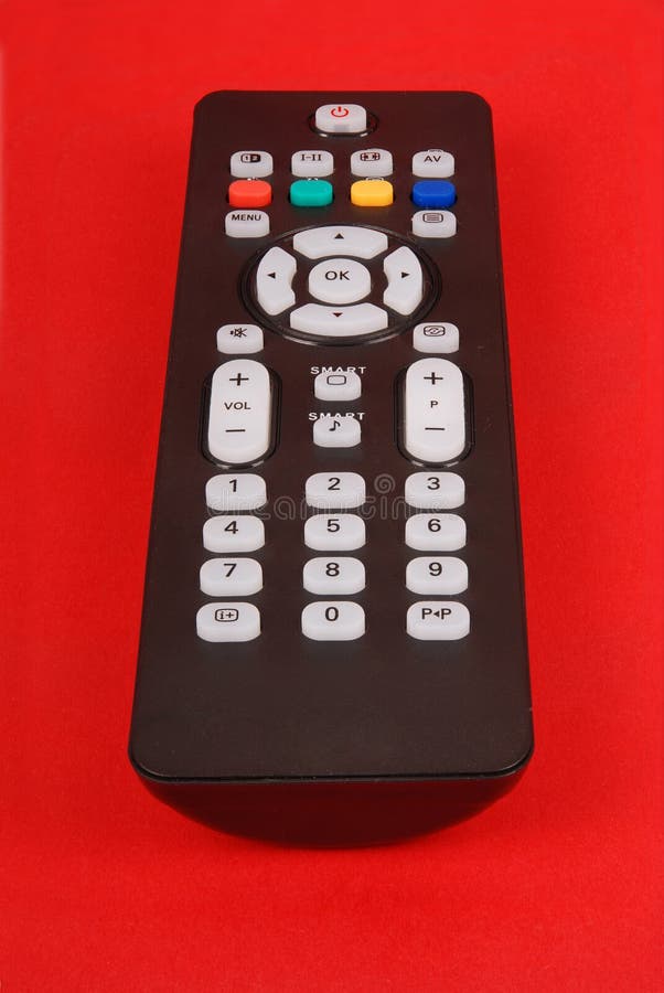 Black Remote Control for TV Stock Image - Image of keypad, menu: 132756841
