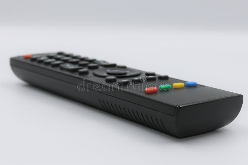 Digital Tv Remote Control on Background. Stock Image - Image of power ...