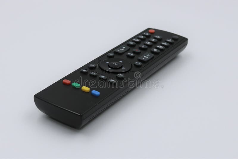 Digital Tv Remote Control on Background. Stock Photo - Image of ...