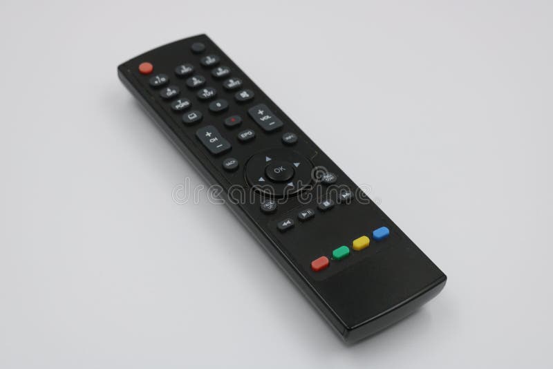 Digital Tv Remote Control on Background. Stock Photo - Image of digital ...