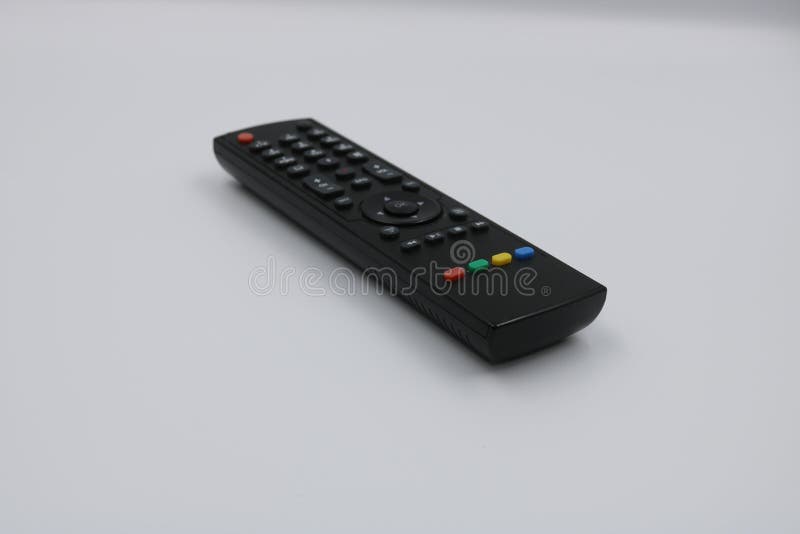Digital Tv Remote Control on Background. Stock Image - Image of change ...