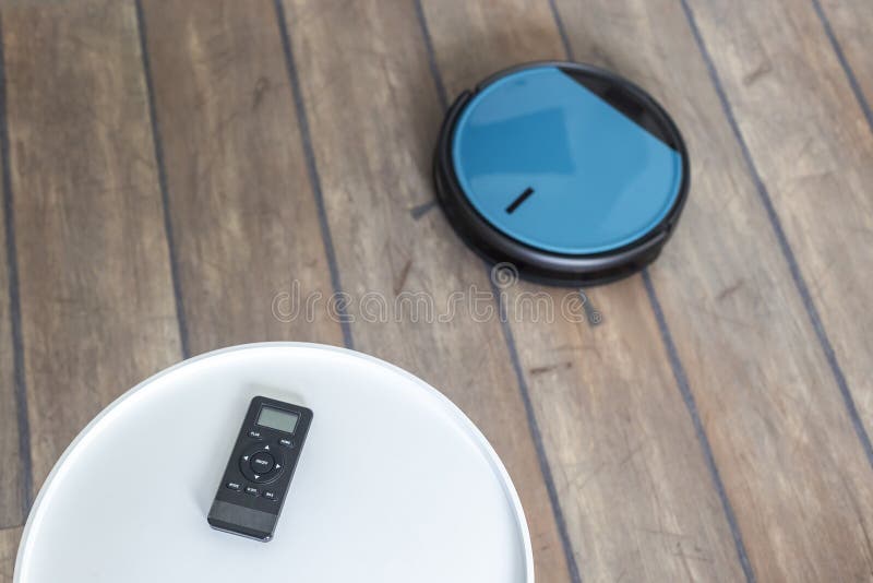 Black Remote Control for a Vacuum Cleaner Stock Photo - Image of place ...