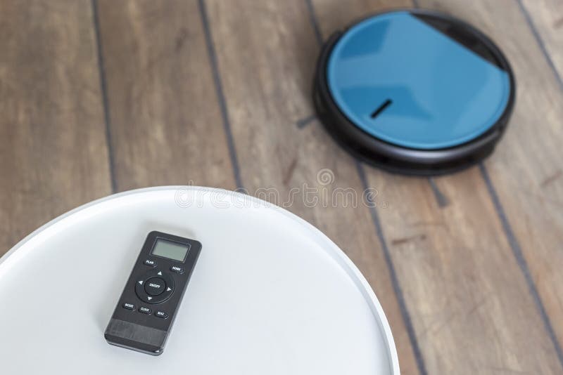 Black Remote Control for a Vacuum Cleaner Stock Image - Image of small ...