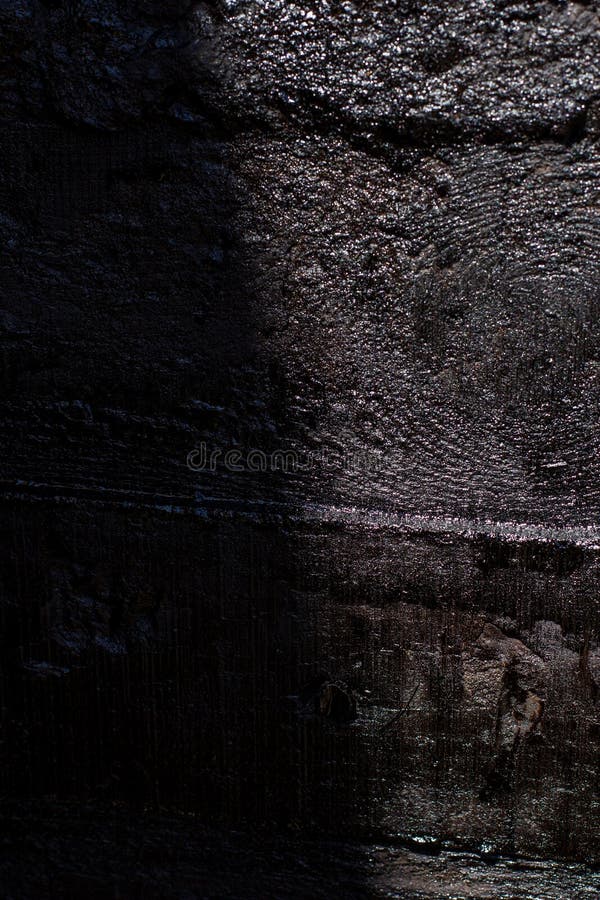 Black Resin Wall Texture with Scratches and Cracks. Stock Photo - Image ...