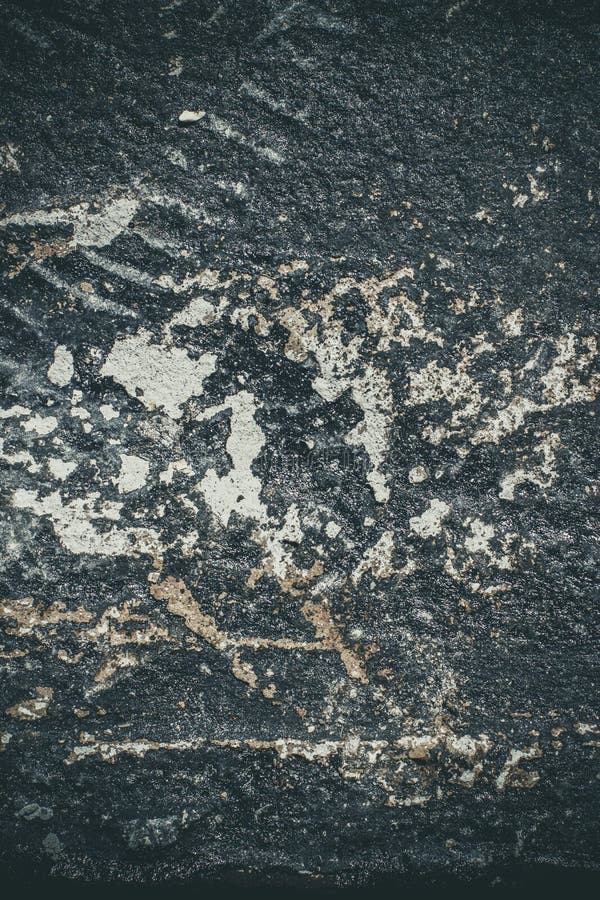Black Resin Wall Texture with Scratches and Cracks. Stock Photo - Image ...