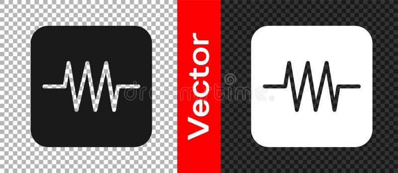 Black Resistor in Electronic Circuit Icon Isolated on Transparent ...