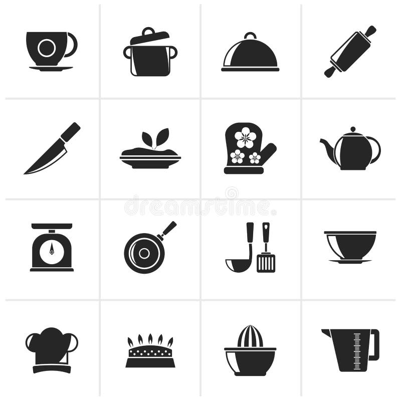 Kitchen items stock vector. Illustration of cook, artistic - 14855868