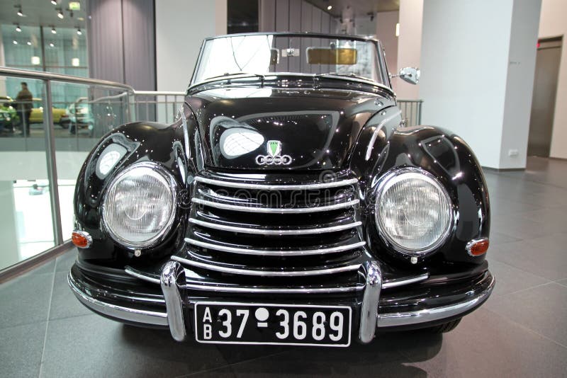 Black retro Audi car editorial stock image. Image of antique - 38372674