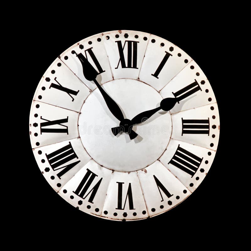 Black retro clock stock photo. Image of clock, hours - 20980082