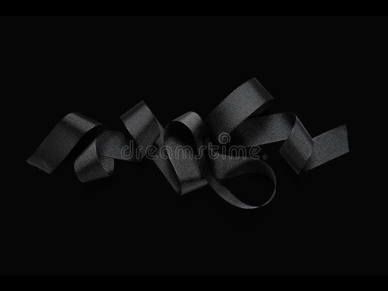 Black Ribbon stock photo. Image of isolated, colour, sccessory - 28682724