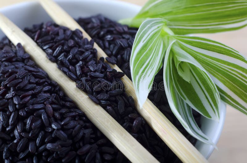 Black rice stock photo. Image of export, nutrition, culture - 23357882