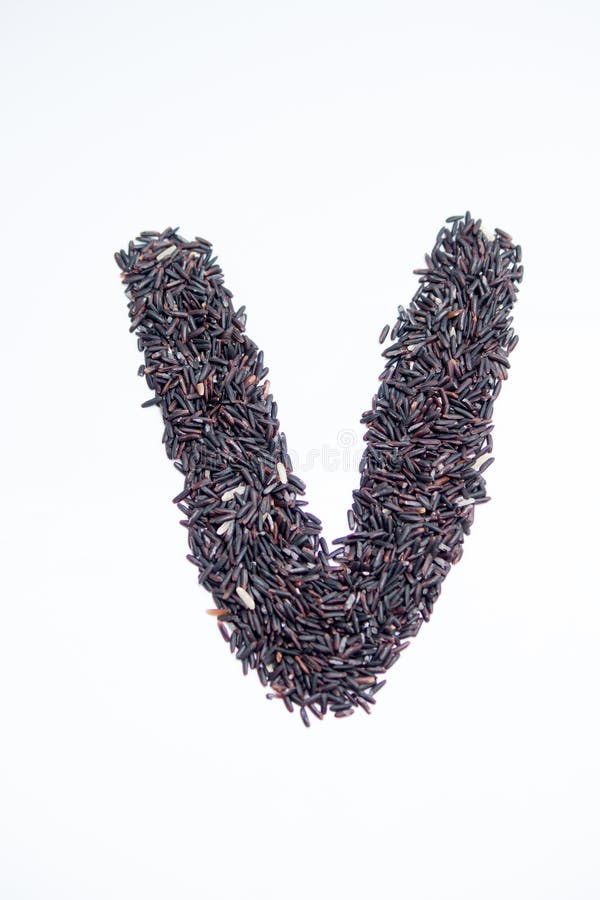 Black rice is a alphabet stock image. Image of alphabet - 122785721