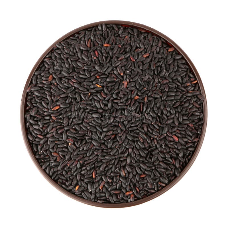 Black Unpolished rice stock photo. Image of brown, black - 32680444