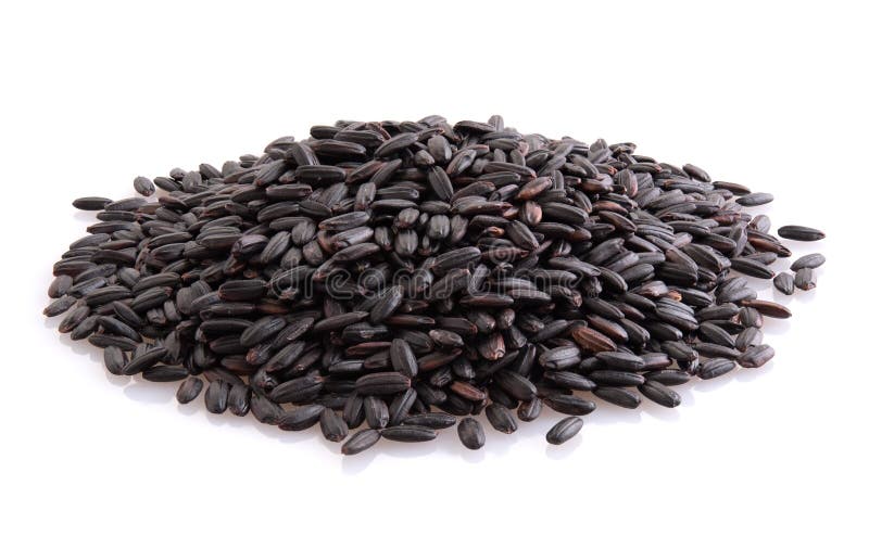 Black rice isolated stock photo. Image of rice, meal - 66491510