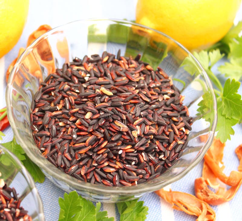 Black Rice stock image. Image of rice, black, chinese - 66927069