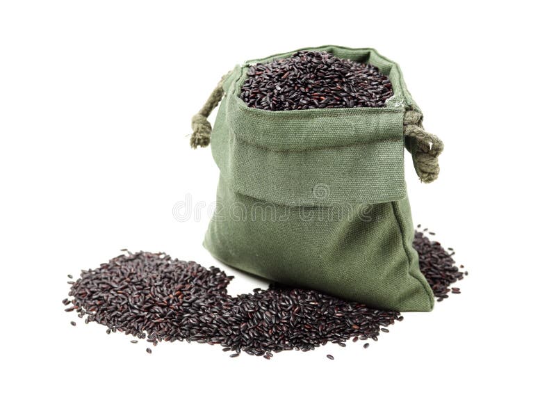 Black rice stock photo. Image of heap, grain, black - 163632998