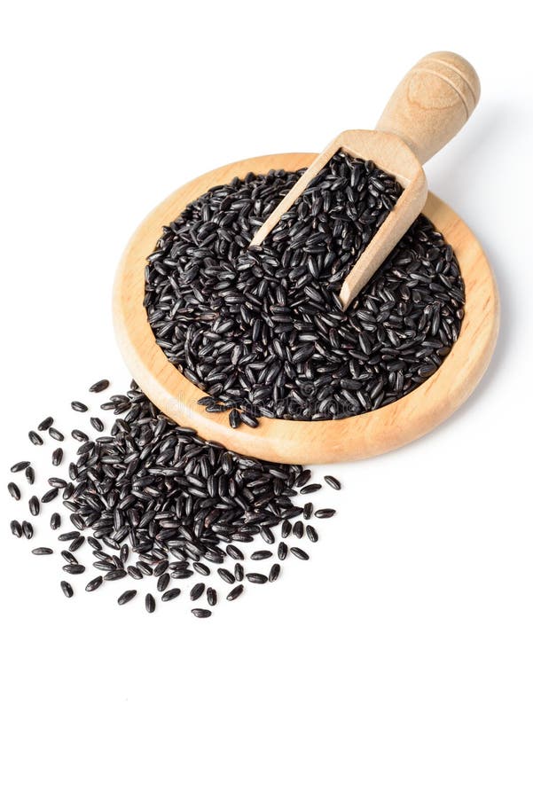 Black rice stock photo. Image of shovel, rice, heap, vegetarian - 56207304