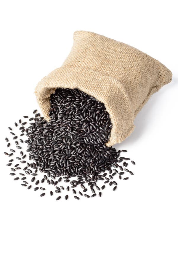 Black rice stock photo. Image of shovel, rice, heap, vegetarian - 56207304
