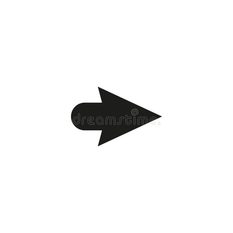 Long Movement Arrow. Vector Illustration and Symbol. Stock Vector ...