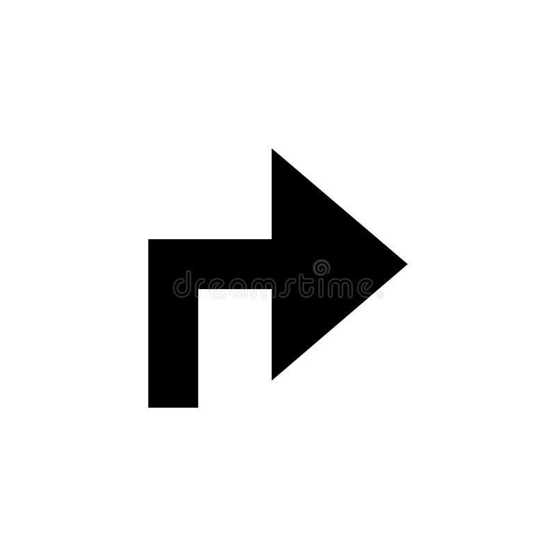 Arrow Icon. Turn Arrow Icon. Arrow Symbol. Right Point Arrow Icon ...