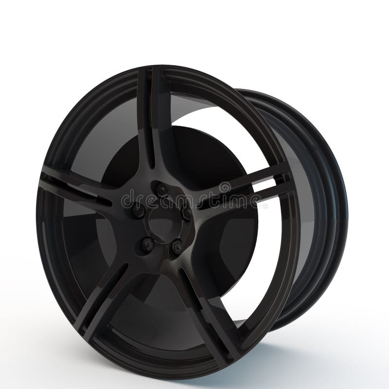 Black rim stock illustration. Illustration of disk, modern - 53400668