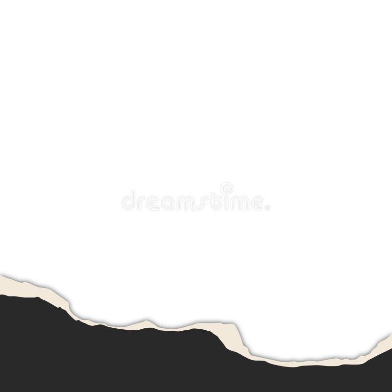 Abstract Black Ripped Paper Border Decoration Stock Vector ...