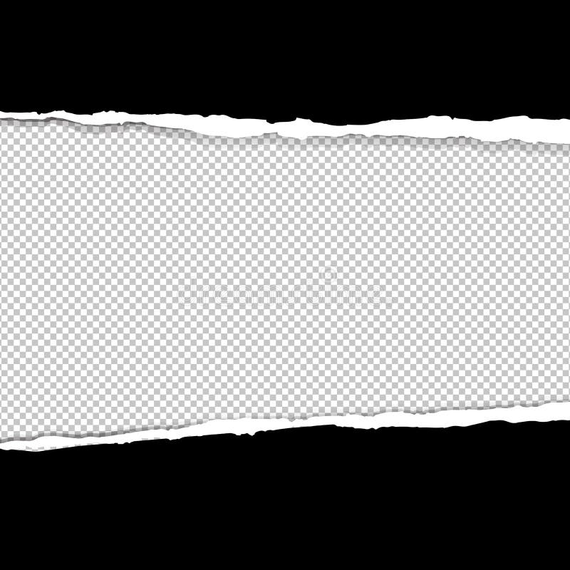Black Ripped Paper stock vector. Illustration of label - 195644292