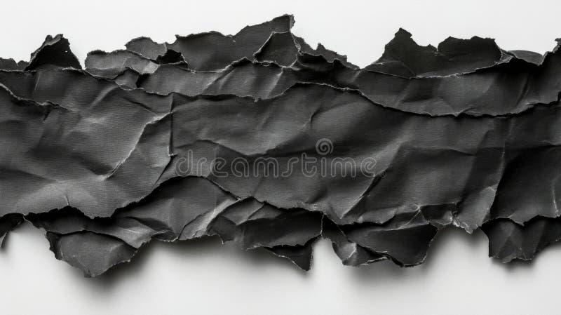 Black Ripped Paper Texture Background Stock Illustration - Illustration ...