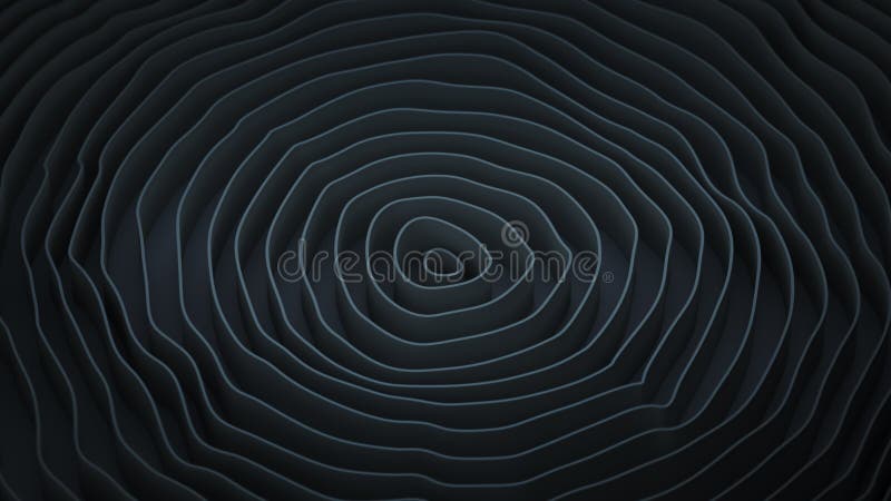 Black Ripple Rings 3D Rendering Illustration Stock Illustration ...