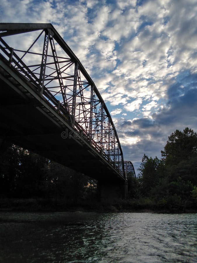 The Black River bridge stock image. Image of clouds - 165705335