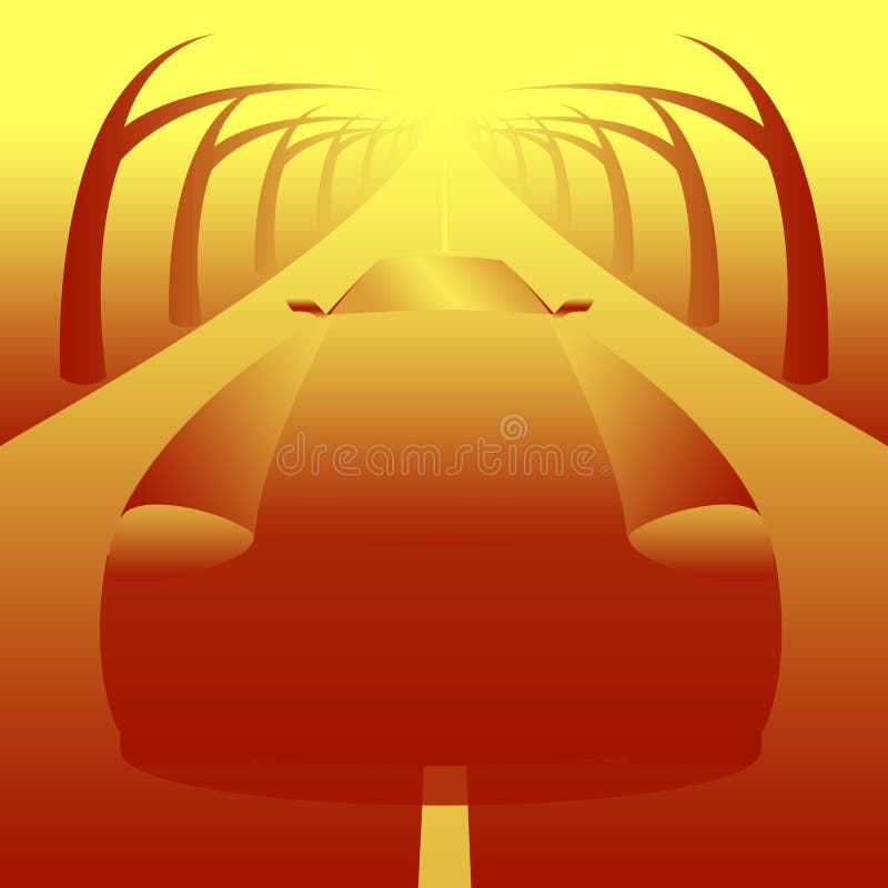 Black road 2 stock illustration. Illustration of holiday - 6903564