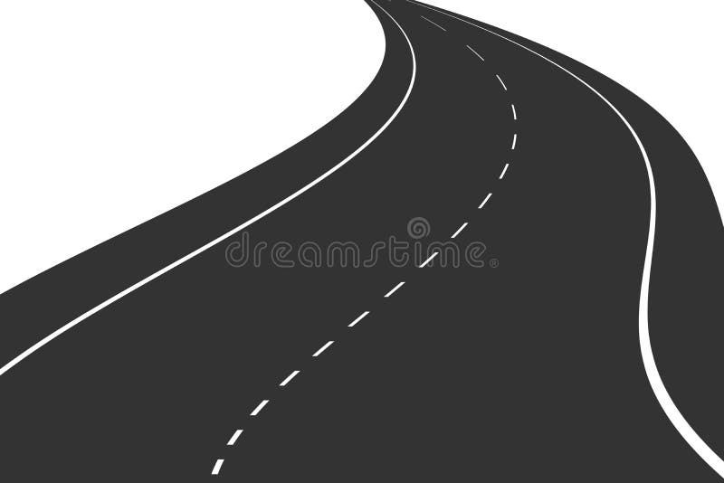 Black road stock vector. Illustration of forward, freedom - 113530632
