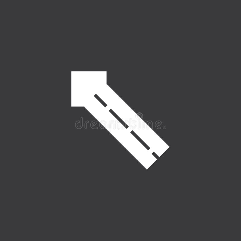 Black Road Way Logo Vector Template Stock Illustration - Illustration ...