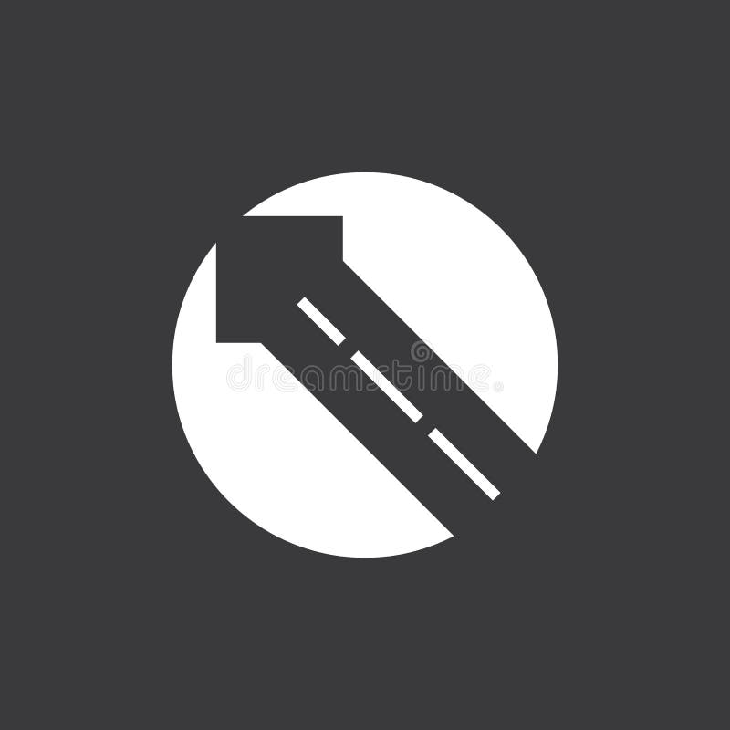 Black Road Way Logo Vector Template Stock Illustration - Illustration ...