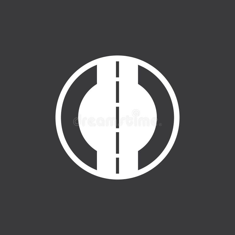 Black Road Way Logo Vector Template Stock Illustration - Illustration ...