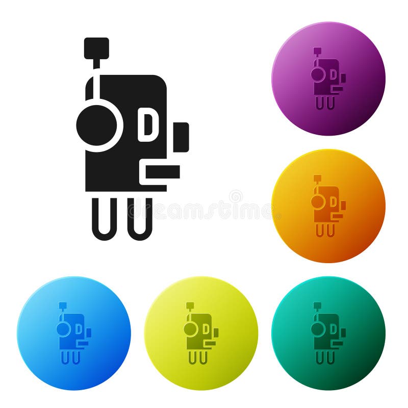 Automation Icons Black Background Stock Illustrations – 1,039 ...