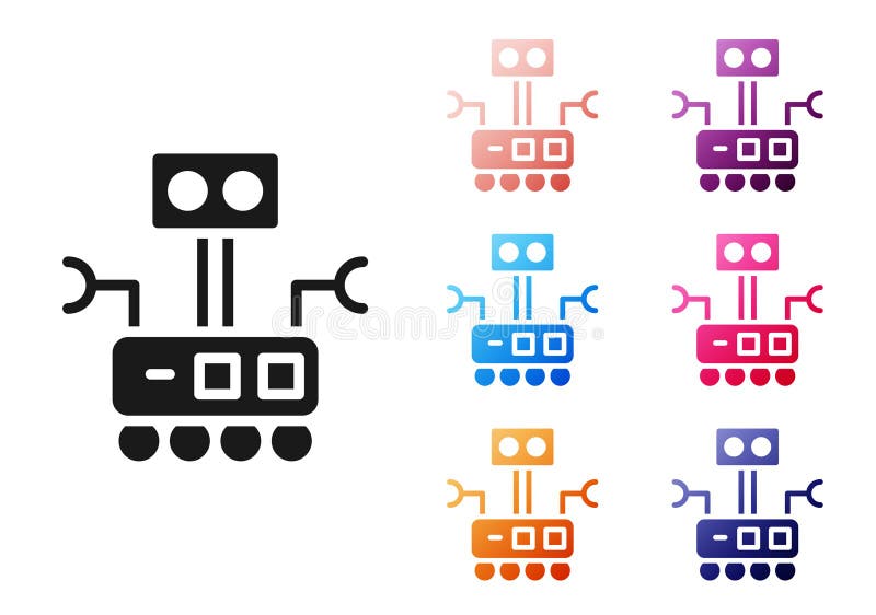 Automation Icons Black Background Stock Illustrations – 1,039 ...