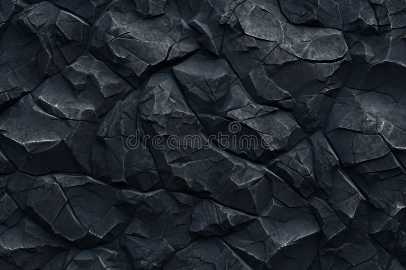 Black Rock Face or Rugged Stone Texture Background Pattern Stock Image ...